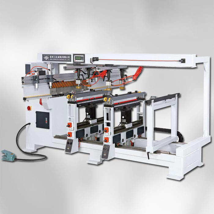 MZ7321D Small Wood Milling Machine , 3 Row Multiple Spindles Drilling ...