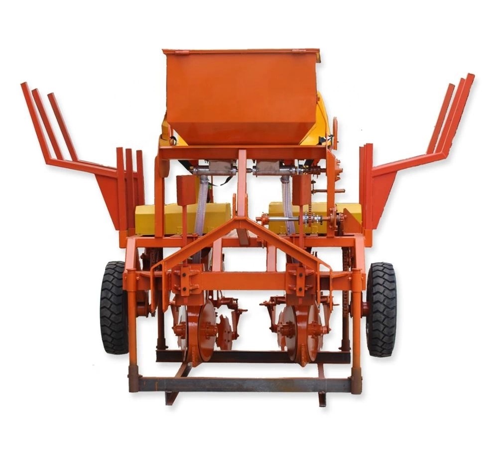 Flat Garden Seeder Row Planter , Chop L14cm Paddy Two Row Planter